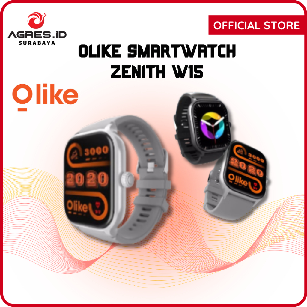 Jual OLIKE SMARTWATCH ZENITH W15 2.01 INCH HD SQUARE BLUETOOTH - SILVER ...