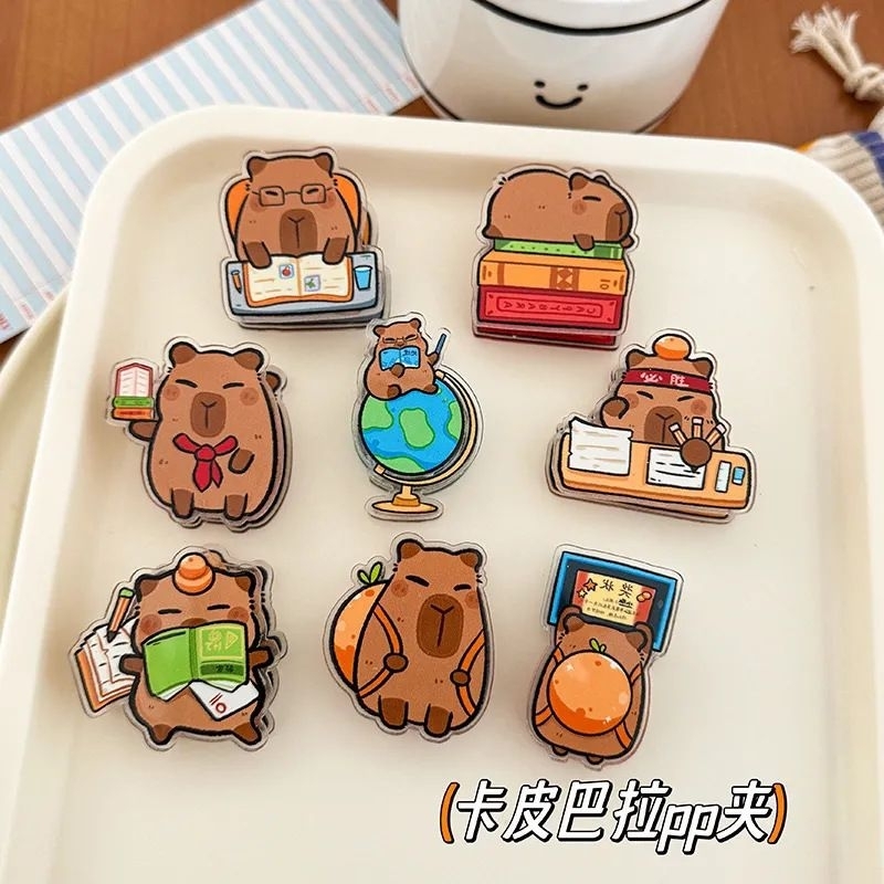 Jual Clip 2 Sisi Karakter CAPYBARA Lucu Dan Imut | Shopee Indonesia