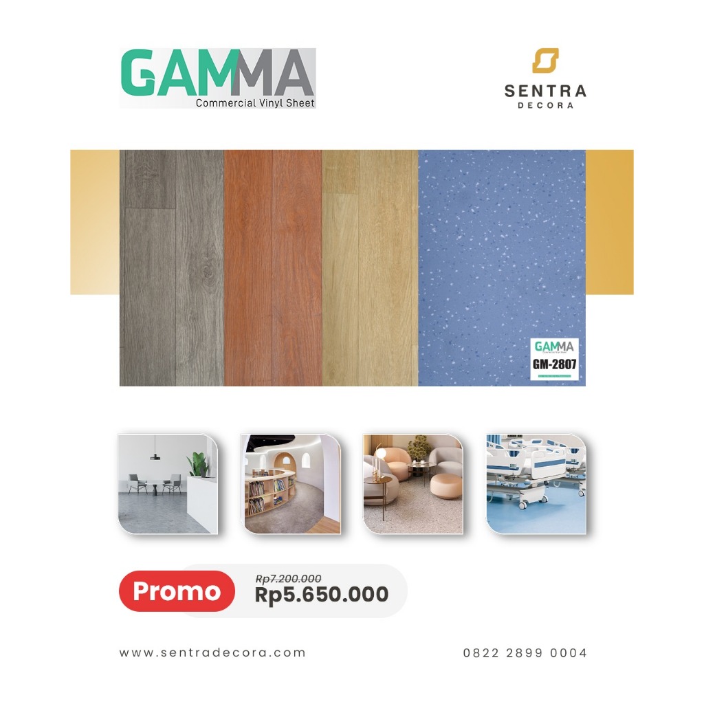 Jual Lantai Vinyl Roll Gamma Heterogeneus 2 mm | Shopee Indonesia