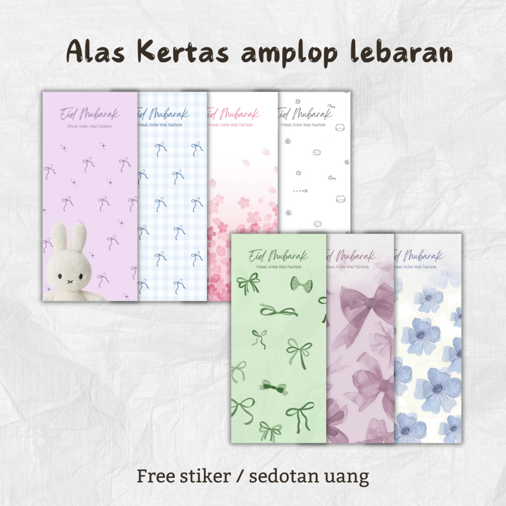 Jual Edisi Idul Fitri Lebaran Seri A3 | Alas Kertas Mini Gift 7x15cm ...