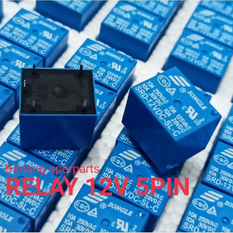 Jual RELAY 12VOLT 5PIN (SONGLE) RELAY 12V 5 PIN RELAY 12 VOLT 5 KAKI RELAY 12VOLT 5 KAKI RELAY ...