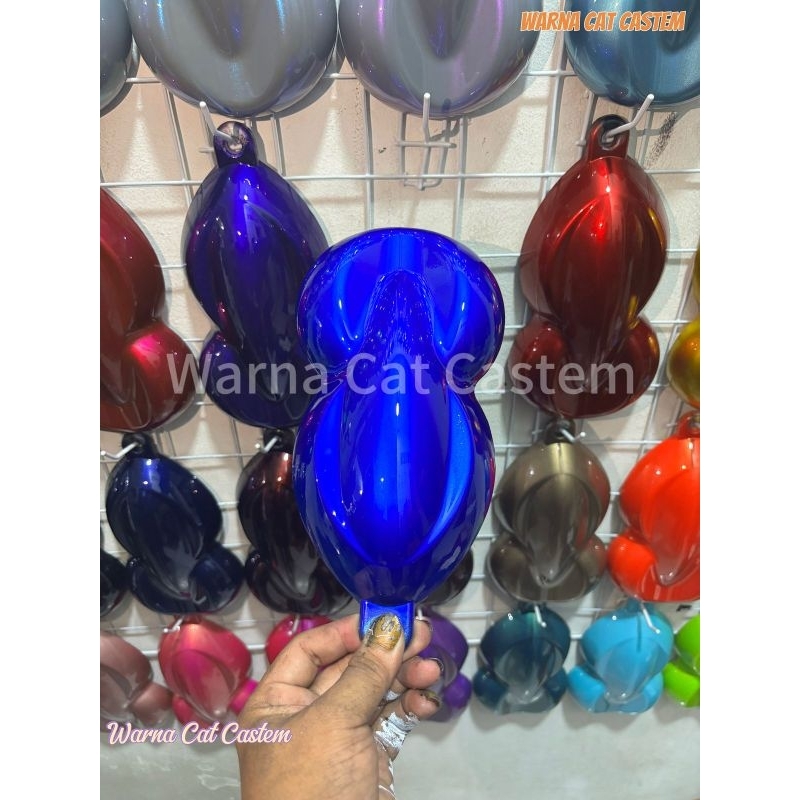 Jual Cat Candytone Biru Spesial PU + Dasar Silver Metalik PU | Shopee ...