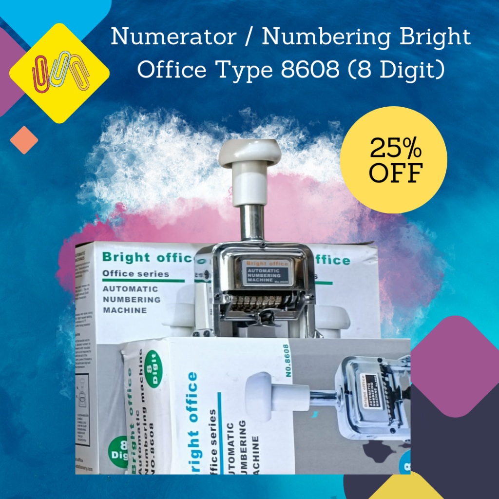 Jual Numbering Machine 8 Digit / Stempel Angka / Numerator Bright ...