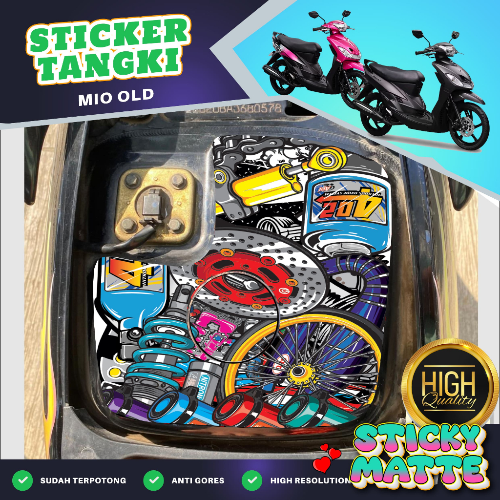 Jual mio old Sticker tangki motor viral sticker tangki gas tank sticker ...
