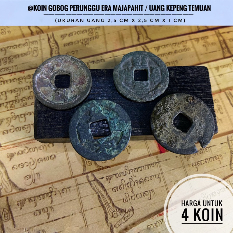 Jual Koin Gobog Perunggu Era Majapahit K1 atau Uang Kepeng Temuan atau ...