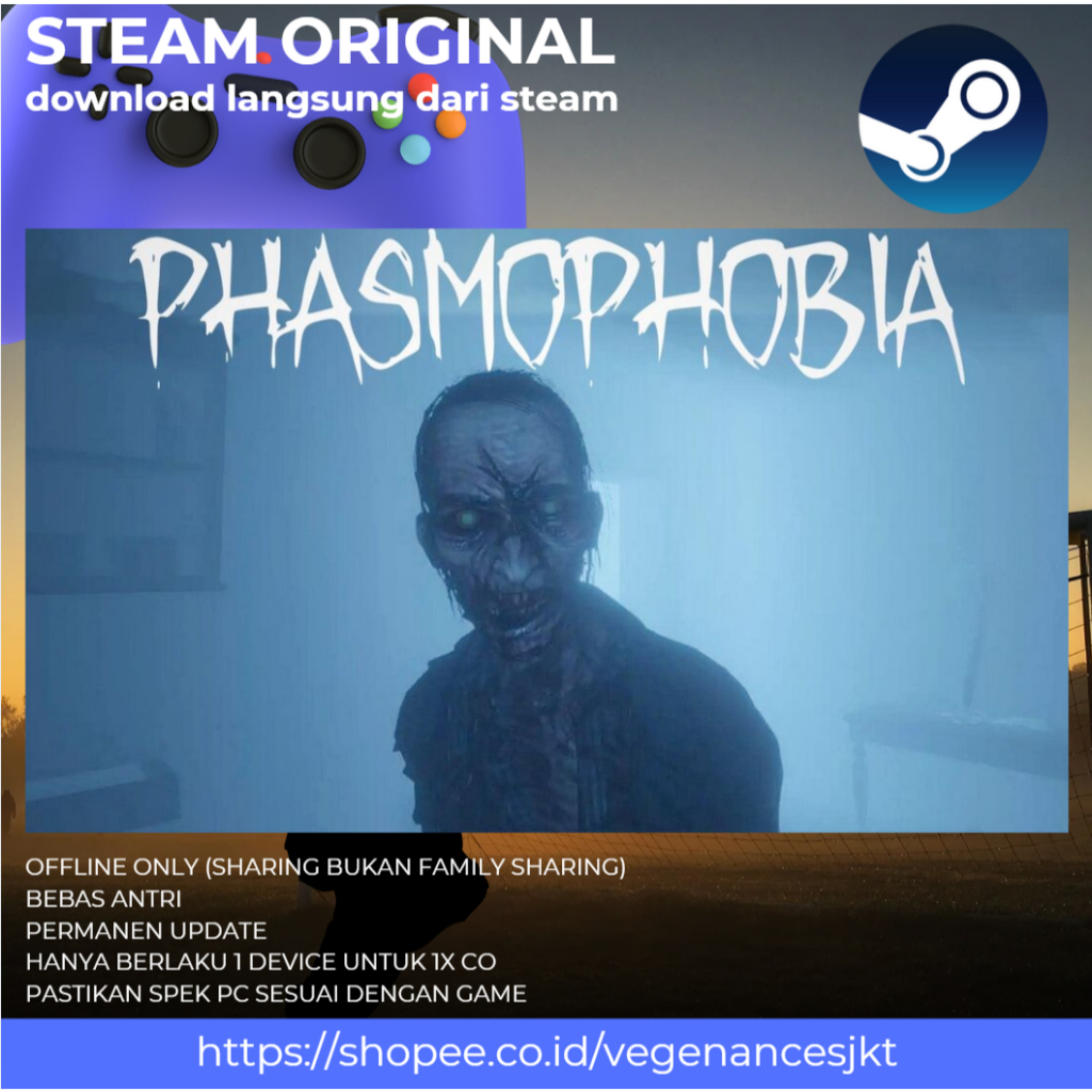 Jual Phasmophobia PC Horror Game Sharing Original + Latest Update ...
