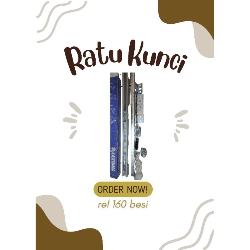 Jual REL PINTU GESER BESI / REL PINTU SLIDING GALVANIS UKURAN 160cm ...