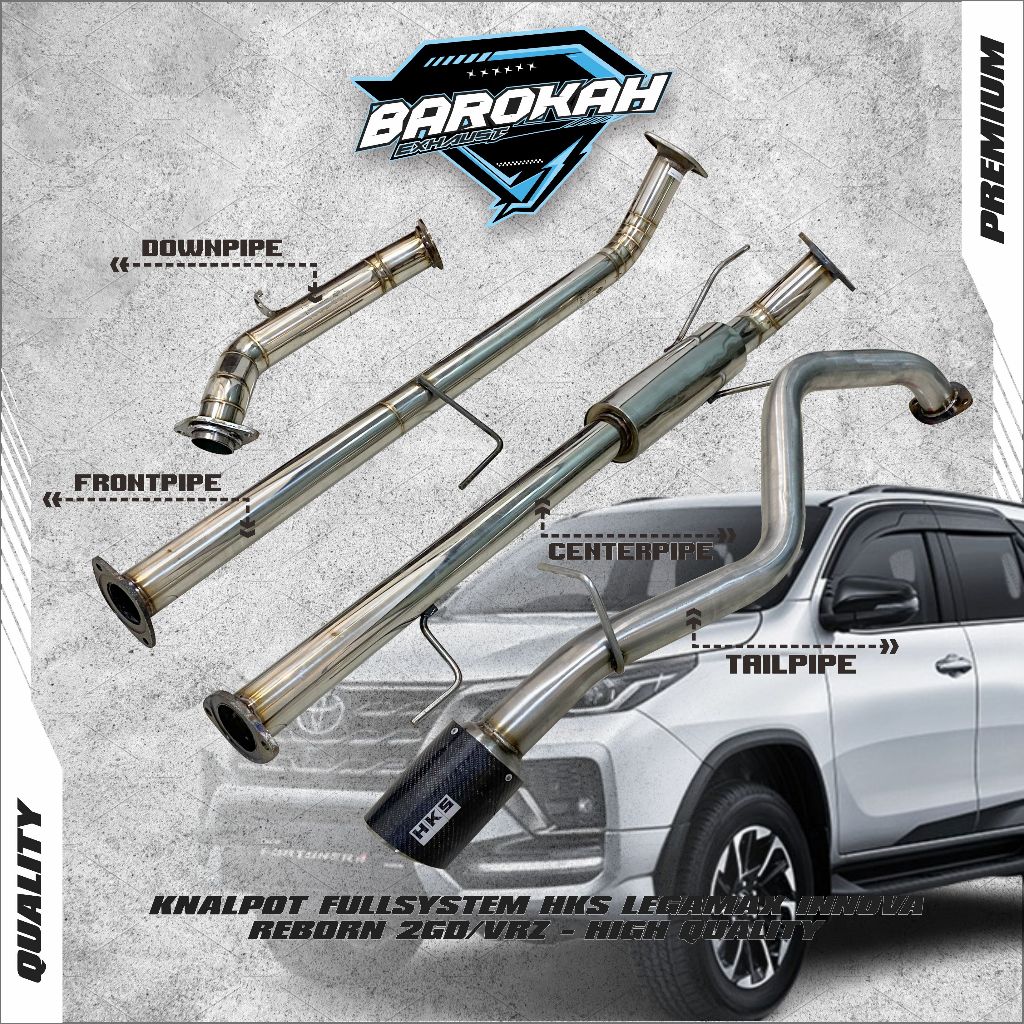 Jual Knalpot Fullsystem HKS Legamax Innova Diesel 2KD/Non VNT, Innova ...