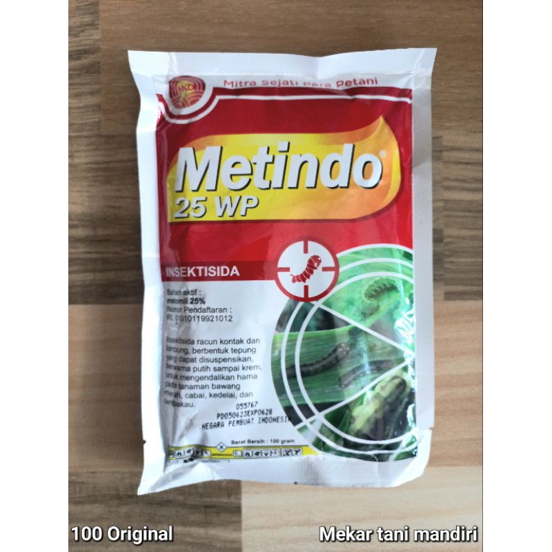 Jual Insektisida Metindo 25 wp kemasan 100 gram | Shopee Indonesia