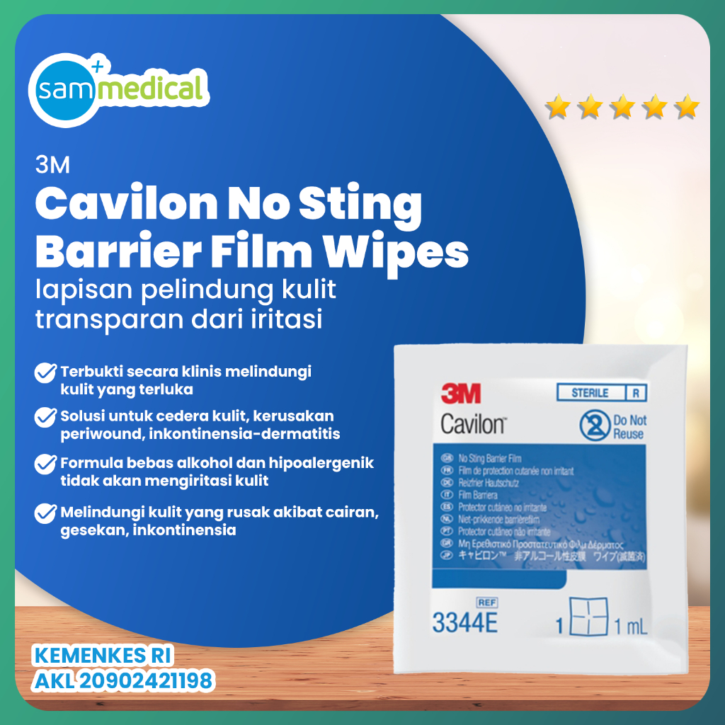 Jual 3M Cavilon Wipe 1 ML / Mencegah Iritasi Kulit Dan Iritasi Popok Pada Bayi / PER PCS ...