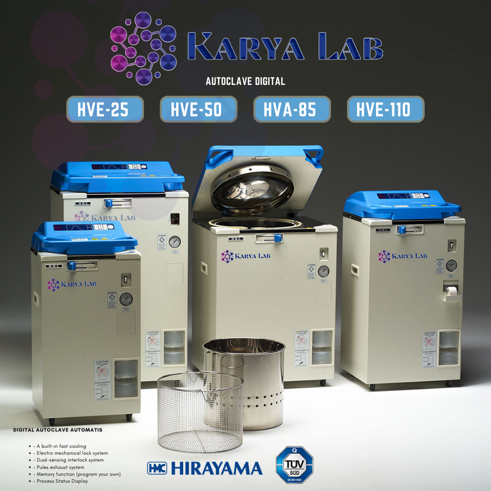 Jual Autoclave HV HVA 85 HVE 50 110 Hirayama Sterilisasi Teknik pemanas ...