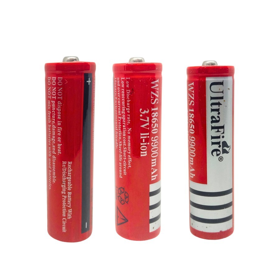 Jual Baterai Lithium 18650 UltraFire 9900mAh 3.7V Timbul | Shopee Indonesia