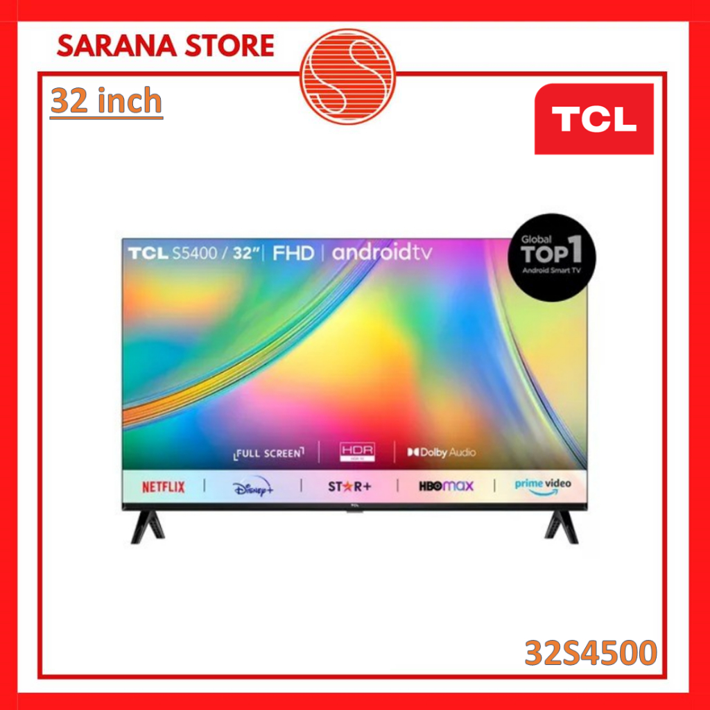 Jual TCL LED TV 32 Inch FHD AndroidTV 32S5400 S5400 | Shopee Indonesia