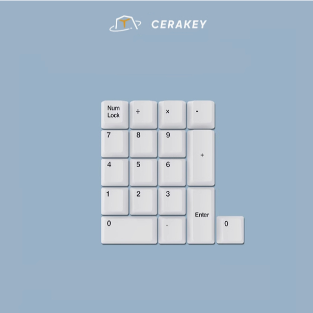 Jual Cerakey Number Pad Set Alumina Ceramic Cherry Profile Keycaps for ...