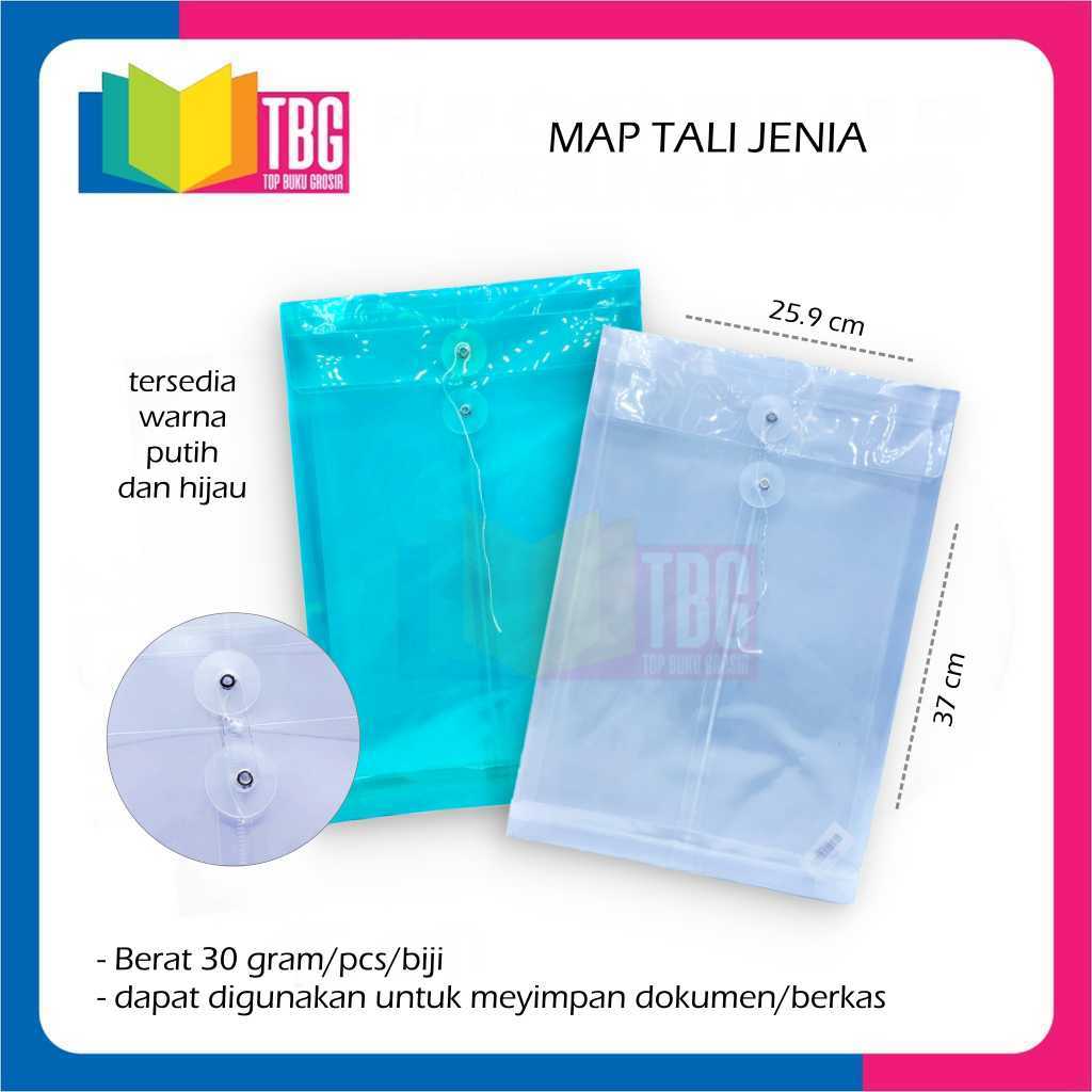 Jual 1 PCS MAP TALI JENIA MAP PLASTIK / MAP FILE DOKUMEN | Shopee Indonesia