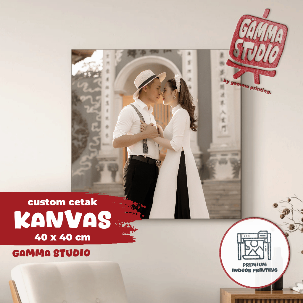 Jual Cetak Foto Kanvas 40x40 Cm / Canvas Photo Print + Spanram ( Rangka ...