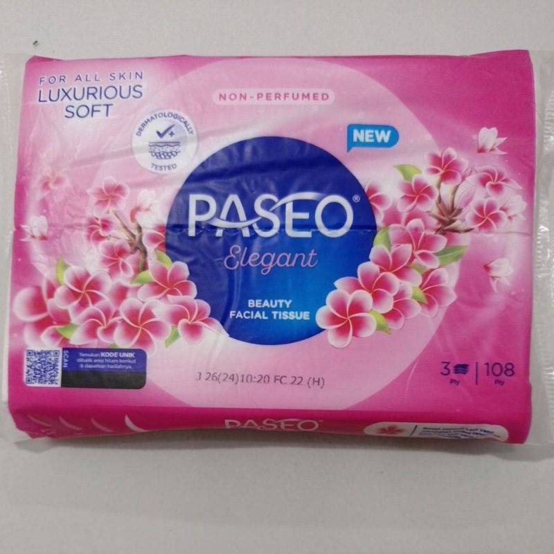 Jual TISSUE PASEO FACIAL TRAVELPACK – 108 HELAI (3 PLY) | Shopee Indonesia