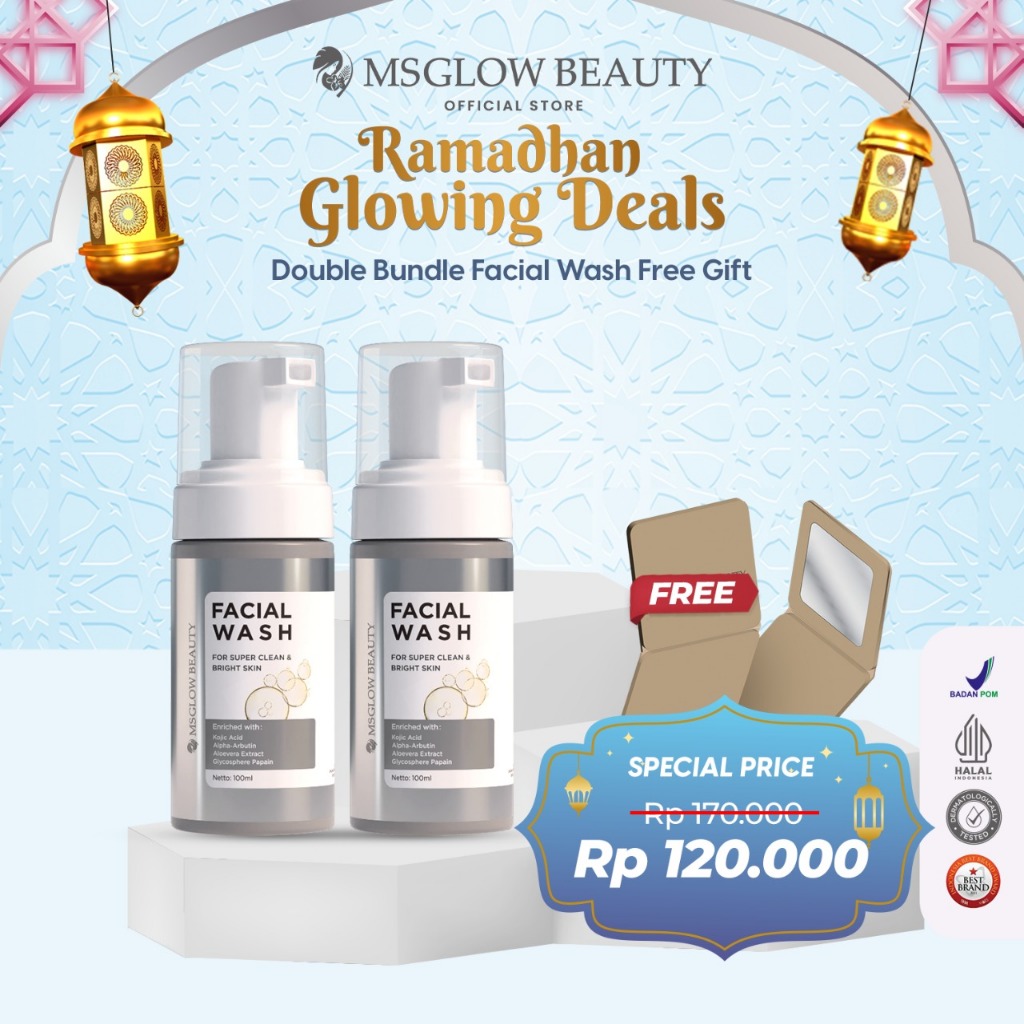 Jual MS GLOW - RAMADHAN DEALS DOUBLE BUNDLE FACIAL WASH FREE GIFT ...