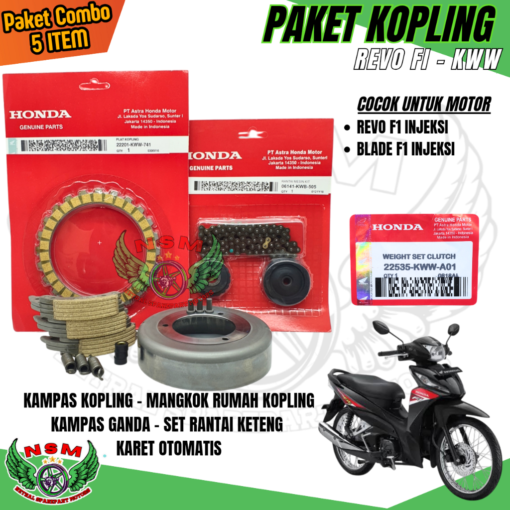 Jual PAKET KOPLING 5 PRODUK KWW BLADE NEW KAMPAS KOPLING BLADE NEW + KAMPAS GANDA + MANGKOK ...