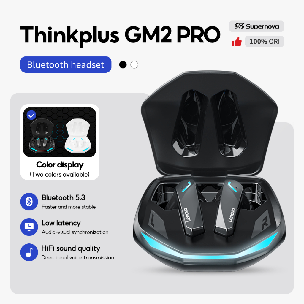 Jual Supernova x Thinkplus GM2 Pro TWS True Wireless Bluetooth Earphone BT5.3 Headset Sport ...