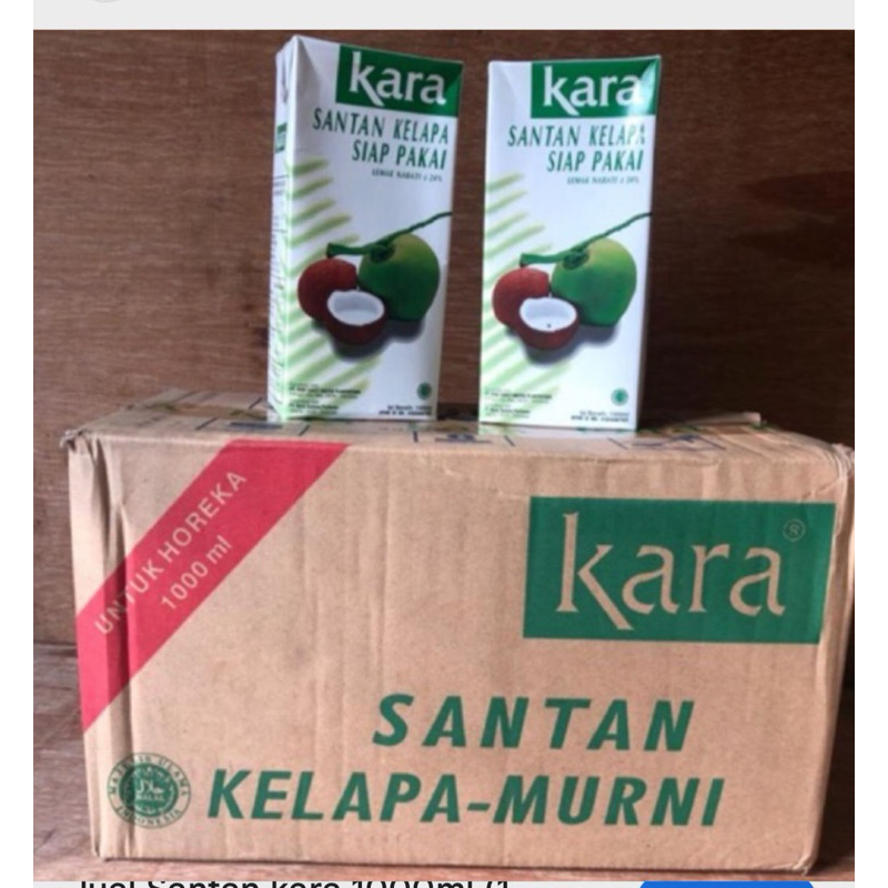 Jual [ READY ] - Santan Kara 1L ( 1.000 ML ) 1 Dus / Santan Kara ...