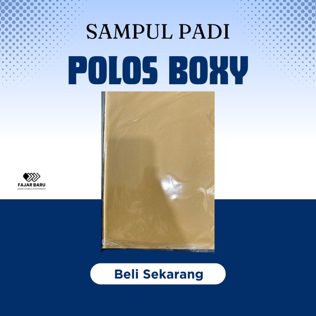 Jual [ PAK / ISI 20 LEMBAR ] SAMPUL KERTAS PADI BUKU BOXY | Shopee ...