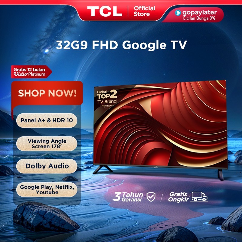 Jual TCL 32 Inch Google TV - FHD - Dolby Audio - Google Play/Netflix/Youtube - Wifi/Bluetooth ...