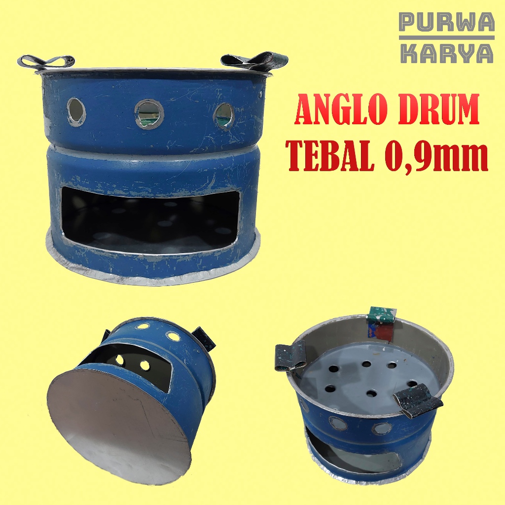 Jual Anglo Drum Tebal 0.9mm / Kompor Arang Tradisional / Tungku ...