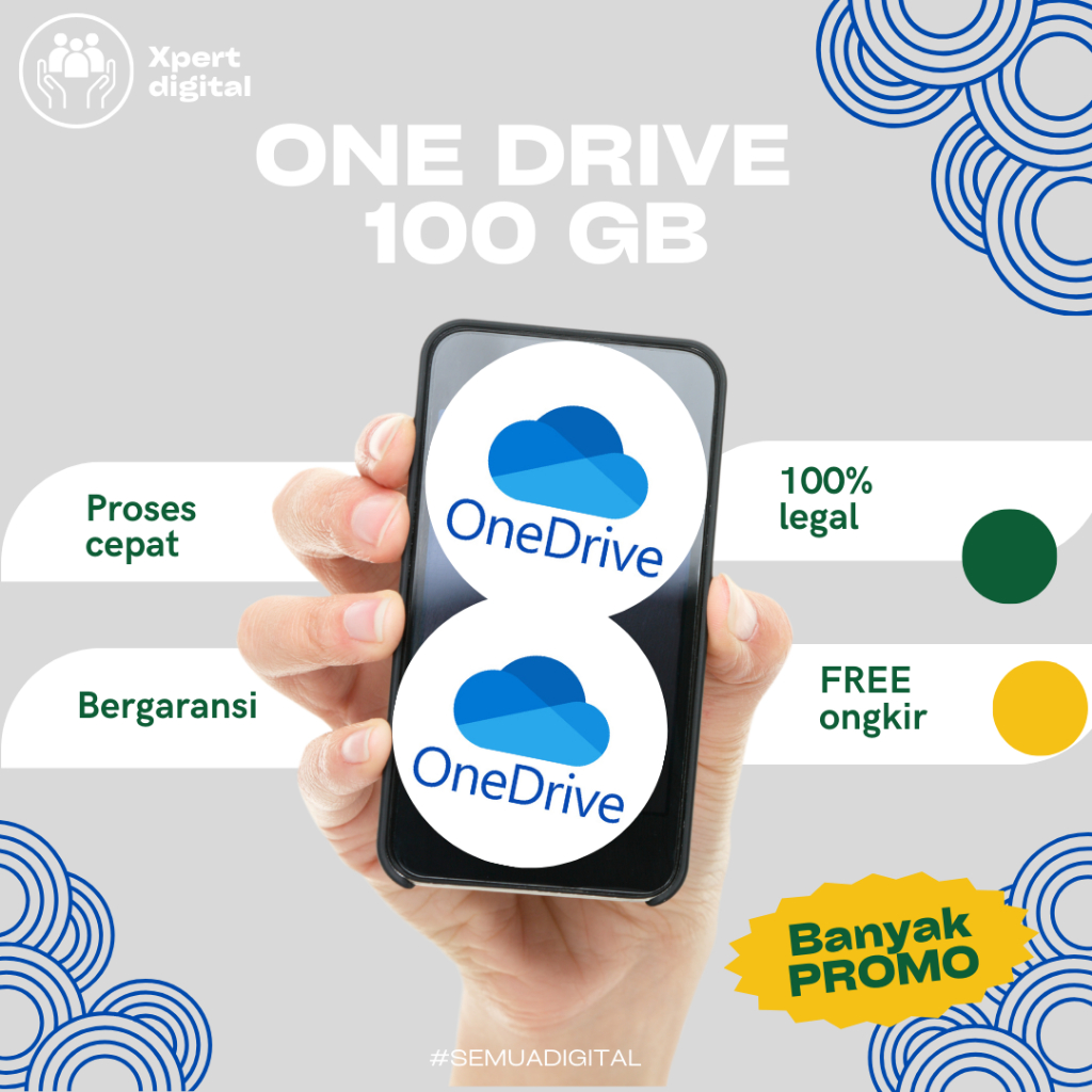 Jual ONEDRIVE 100GB | RESMI ORIGINAL FULL GARANSI 100% | Shopee Indonesia