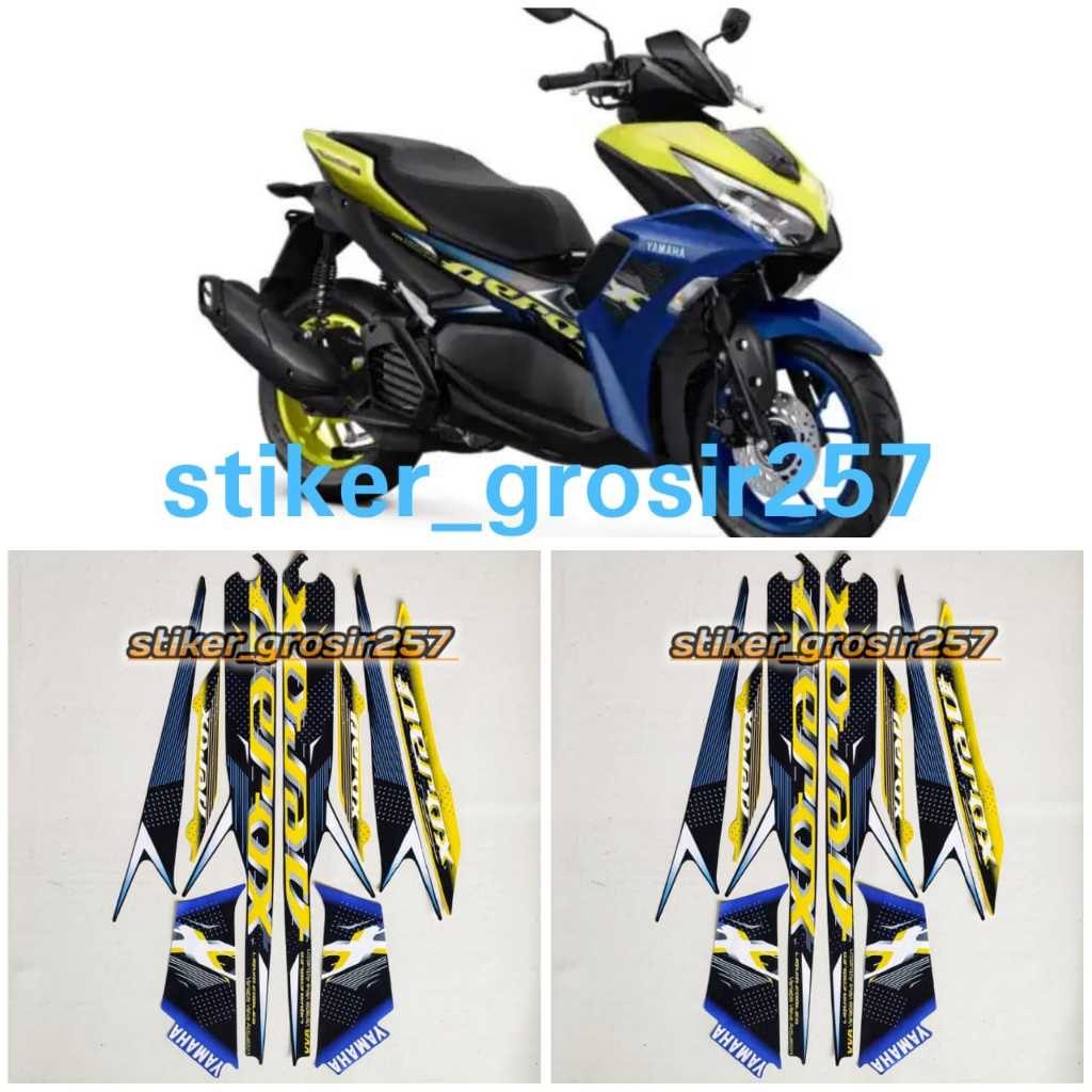 Jual STIKER STRIPING LES LIST BODY MOTOR YAMAHA AEROX ALLNEW 155 2022 ...