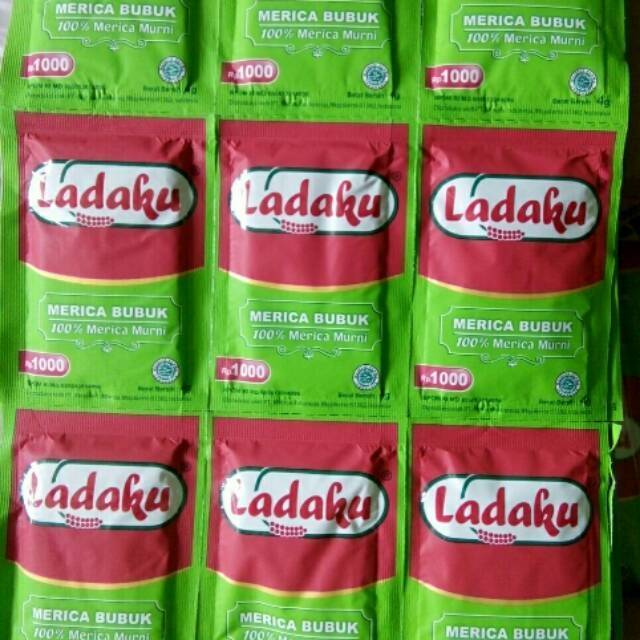 Jual Jual Ladaku Merica Bubuk [4gr x 12 sachet] 1 renceng | Shopee ...