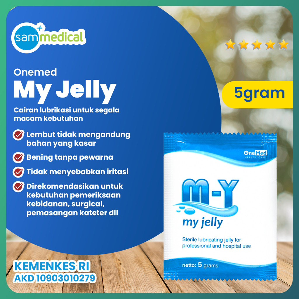 Jual Onemed My Jelly / Lubricant Gel / Lubricating Sachet 5gr / Jelly ...