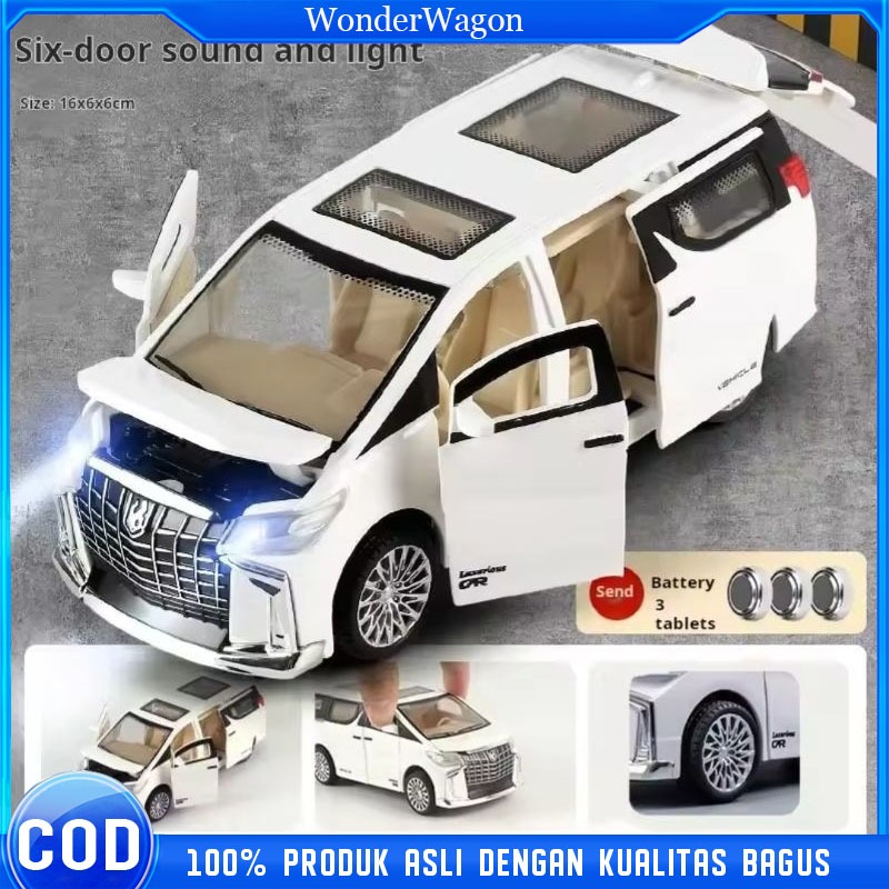 Jual COD MOBIL MODEL MOBIL ALPHARD LUXURY 1:32BISA BUKA SEMUA PINTU ...