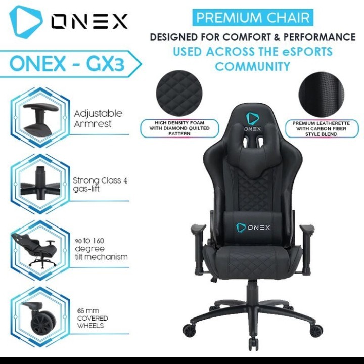 Jual ONEX GX3 Kursi Gaming Premium Chair Guatlity | Shopee Indonesia