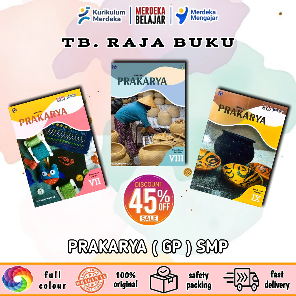 Jual Buku Siswa Pendamping PRAKARYA Kelas 7,8,9 SMP Kurikulum Merdeka - Gilang Pratama - GP ...