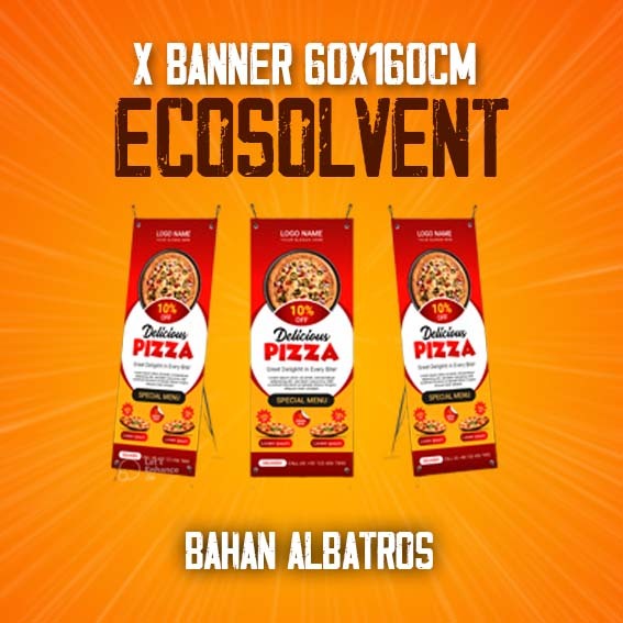 Jual X Banner Bahan Albatros Ecosolvent | Shopee Indonesia
