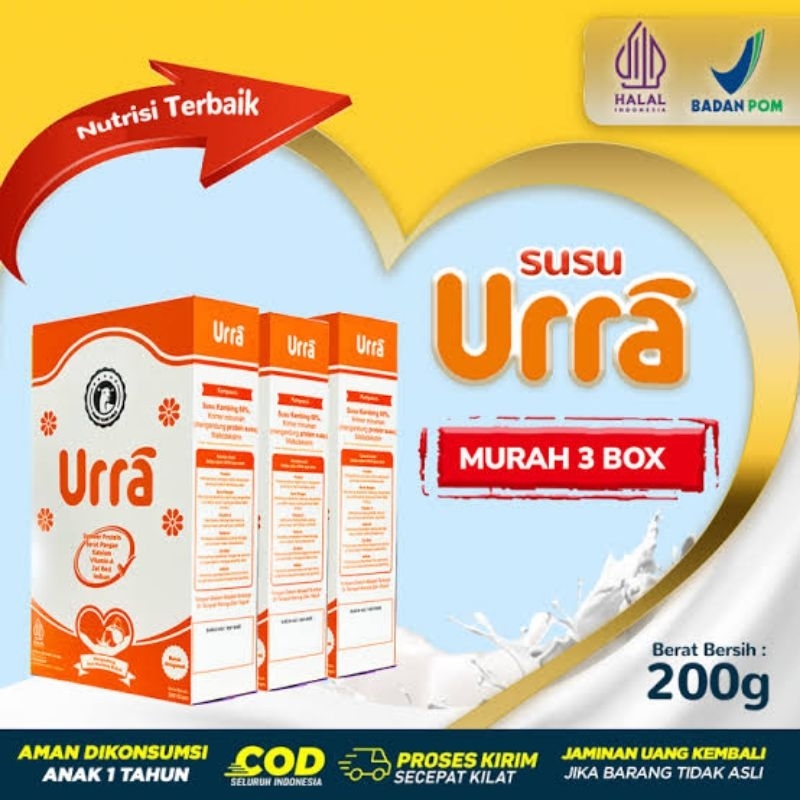 Jual Paket Isi 3 Box Susu Sanen URRA - Susu Etawa Penambah Berat dan ...