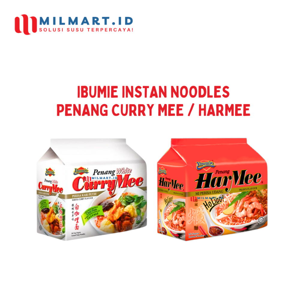 Jual IBUMIE PENANG WHITE CURRY MEE/HARMEE MIE INSTAN IMPOR NOODLES ...