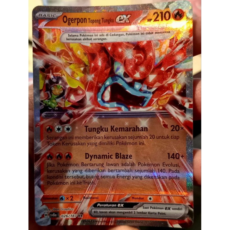 Jual KARTU POKEMON OGERPON TOPENG TUNGKU ex RR INDONESIA HOLO | Shopee Indonesia