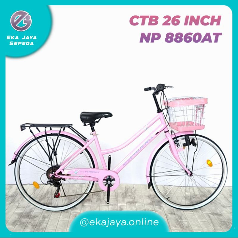 Jual Sepeda Keranjang Sepeda Kota CTB NEW PHOENIX NP 8860AT/8860 Ukuran 26 Inch | Shopee Indonesia