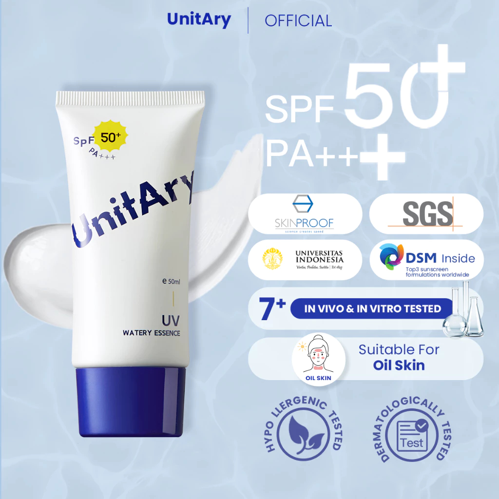 Jual UNITARY Watery Essence Oil Control Sunscreen SPF 50+ PA++++ for ...