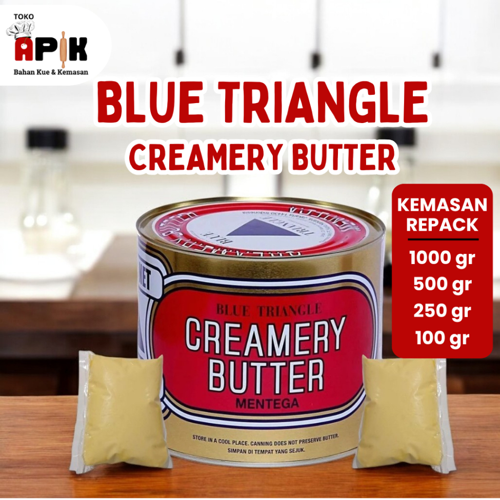 Jual BLUE TRIANGLE CREAMERY BUTTER MENTEGA REPACK 1 KG 500 250 100 GRAM ...
