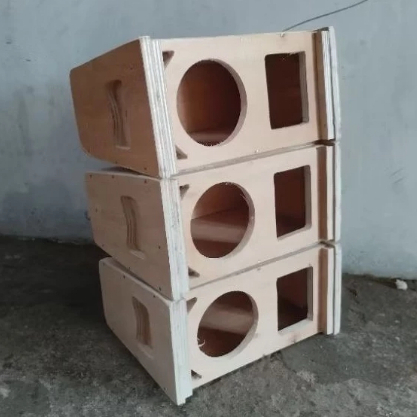 Jual Box Speaker Line Array 4 Inch Single Tweeter Audax AX65 Triplek ...