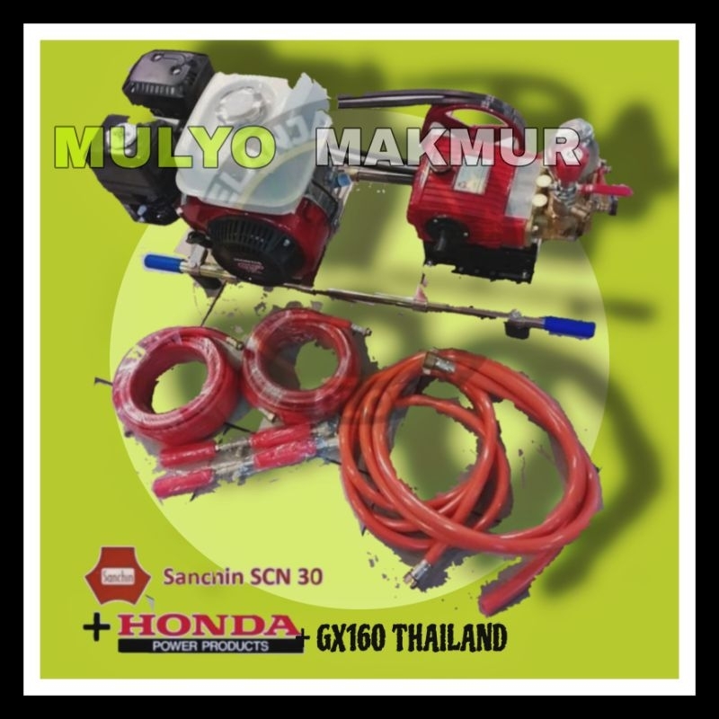Jual MESIN CUCI STEAM SANCHIN 30 ENGINE HONDA GX160 5,5HP THAILAND ORIGINAL KOMPLIT STICK DAN ...