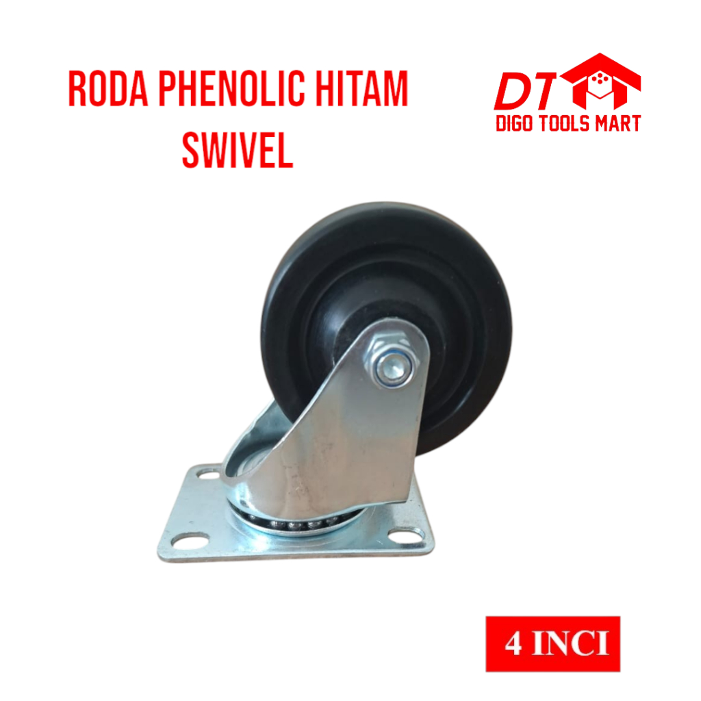 Jual Roda Caster Oven Tahan Panas Phenolic Hitam Hidup 4 Inci | Shopee ...