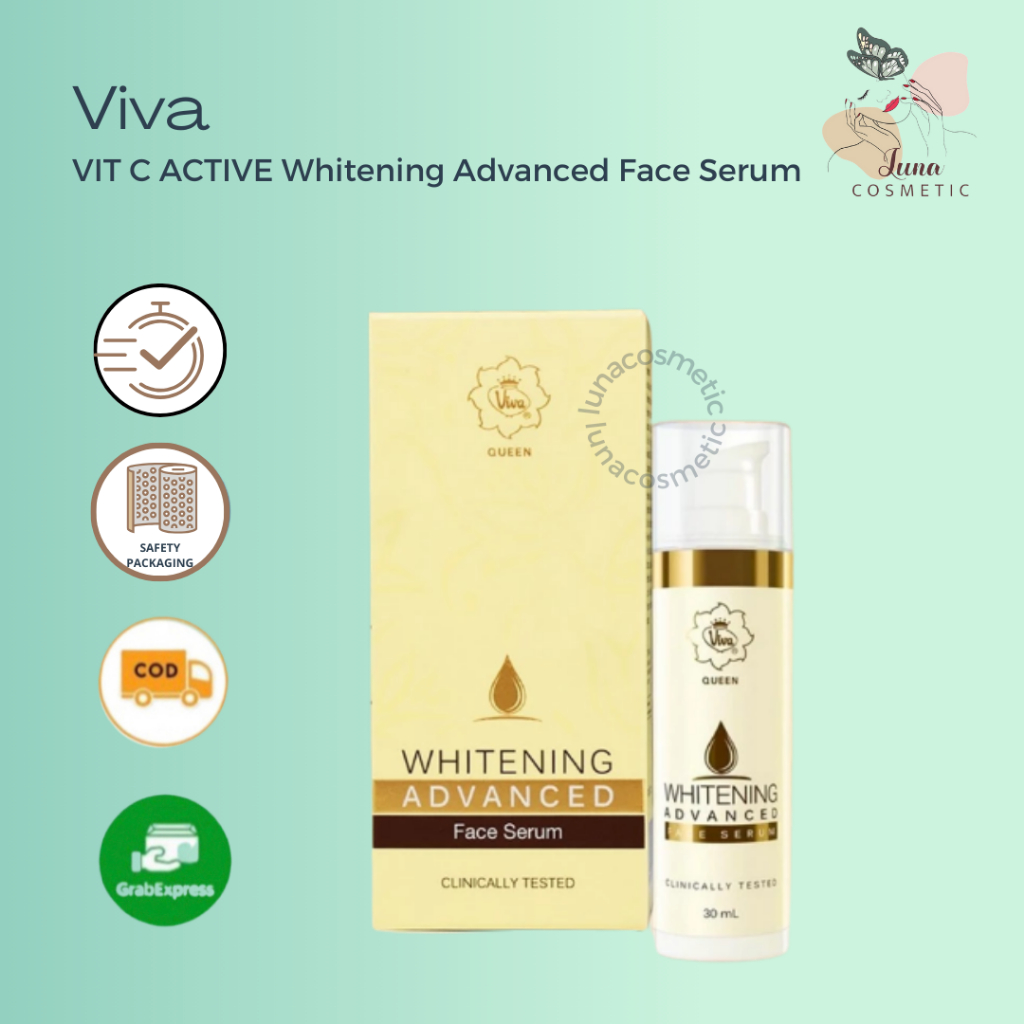 Jual Viva Queen VIT C ACTIVE Whitening Advanced Face Serum with ...
