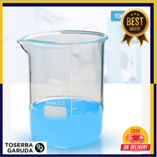 Jual Gelas Ukur kaca 100ml 250ml 500ml 1000ml Lab Kimia Multifungsi ...