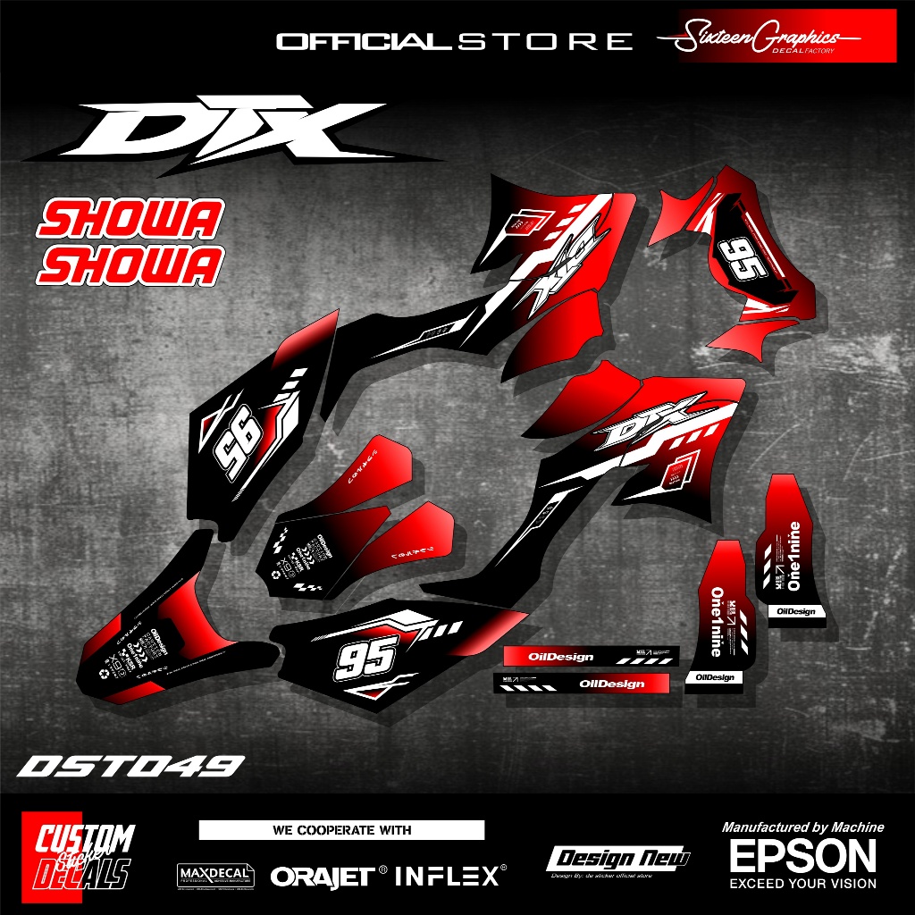 Jual DECAL DTRACKER FULLBODY decal stiker dtracker dtx 150 bisa custom ...