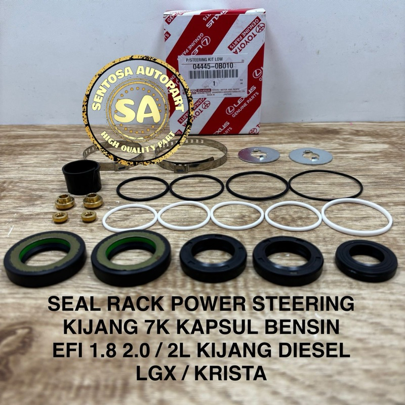 Jual SEAL RACK POWER STEERING KIT BAWAH TOYOTA KIJANG 7K LGX KAPSUL 2L KIJANG DIESEL BENSIN EFI ...