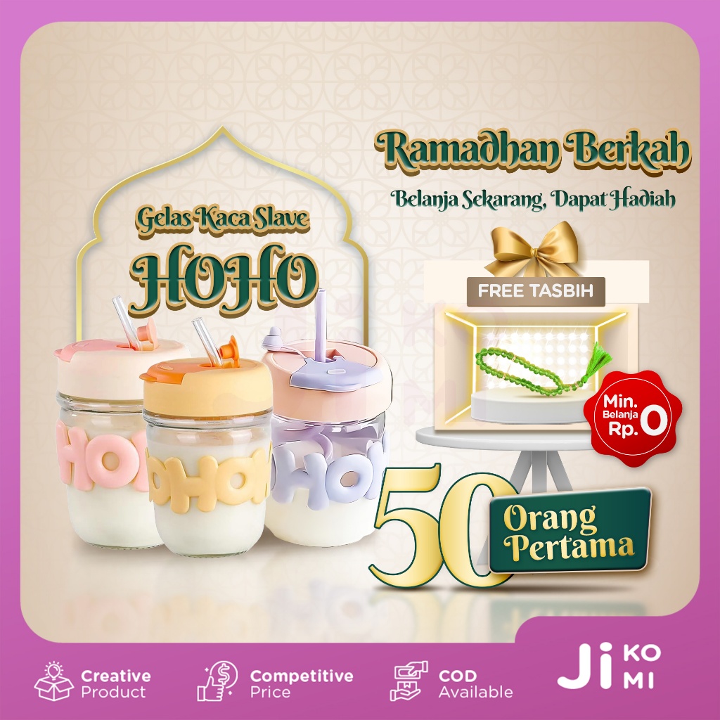 Jual Gelas Kaca Slave HOHO 350 ML Mug Kopi Tumbler Estetik Anti Tumpah ...